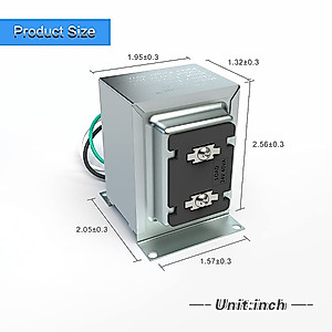 24V 40VA Thermostat and Doorbell Transformer, Power Supply Compatible with Nest, Ecobee, Sensi and Honeywell Thermostat, Nest Hello Doorbell and All Versions of Ring Doorbell