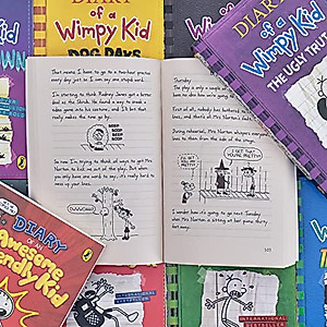 Jeff Kinney Diary of a Wimpy Kid 16 Books Collection Set, Complete Series 1-16 Books of Boxed Set, Paperback (2022030012)