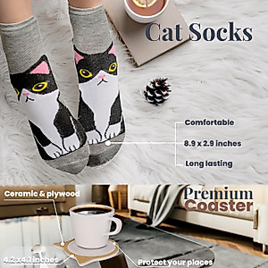 Luxury Cat Lover Gifts for Women, Cat Mom Mothers Day Gifts, Cool Crazy Cat Lady Gifts, Cat Gifts for Women Cat Lovers, Cat Themed Gifts, Cat Easter Basket Set Box, Cat Present for Birthday