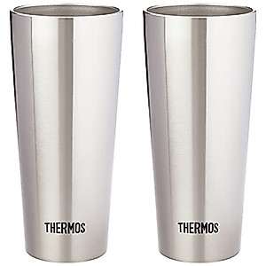 Thermos Vacuum Insulated Tumbler, 13.5 fl oz (400 ml), Stainless Steel, Set of 2, JDI-400P S