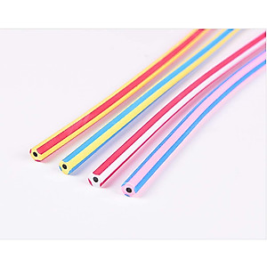 Flexible Bendy Pencil, 35 PCS Flexible Soft Pencil Colorful Stripe Soft Pencils with Eraser as Gift for Students or Children