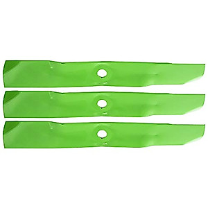 8TEN LawnRAZOR Mower Blade Set for John Deere LX280 Z425 Z45 1025R 2210 M143520 UC22010 54C Decks (Medium Lift)