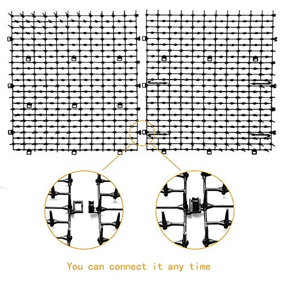 Gardentisan Scat Mat for Cats with Petsafe Plastic Spikes Large Indoor Outdoor Cat Scat Mat 78"x11"