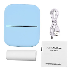 HXBER Mini Printer, X1 Portable Mini Pocket Printer 80mm BT Wireless Thermal Photo Printer 300dpi Picture Memo Notes Lists Journal Receipt Paper Printer Sticker Inkless Printing Compatible with