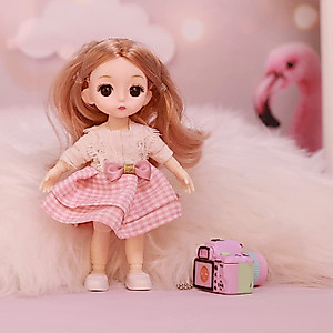 Albrost 6 Inch Princess Mini Doll Clothes, 20 Sets Fashion Doll Outfits for 6inch Small Doll Girl Christmas Birthday Gifts
