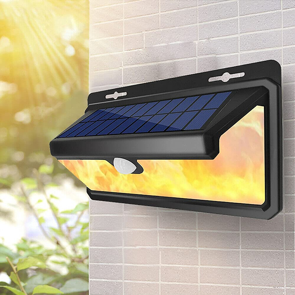 cjc Solar Lights Outdoor 150 LED Solar PIR Motion Sensor Lights Waterproof with Wide Angle for Garden Patio Garage Yard Front Door