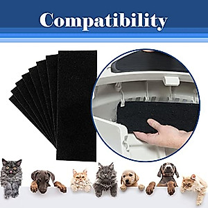 120 Pack Waste Drawer Liners Compatible with All Litter Box Robot Models, 9-11 Gallons Litter Box Liners, Plus 8 Pack Activated Charcoal Filters