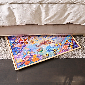 Buffalo Games - Fully Assembled Puzzle Easel - Jigsaw Puzzle Accessory - Mat Surface Puzzle Area - Adult Puzzles up to 2000 PC