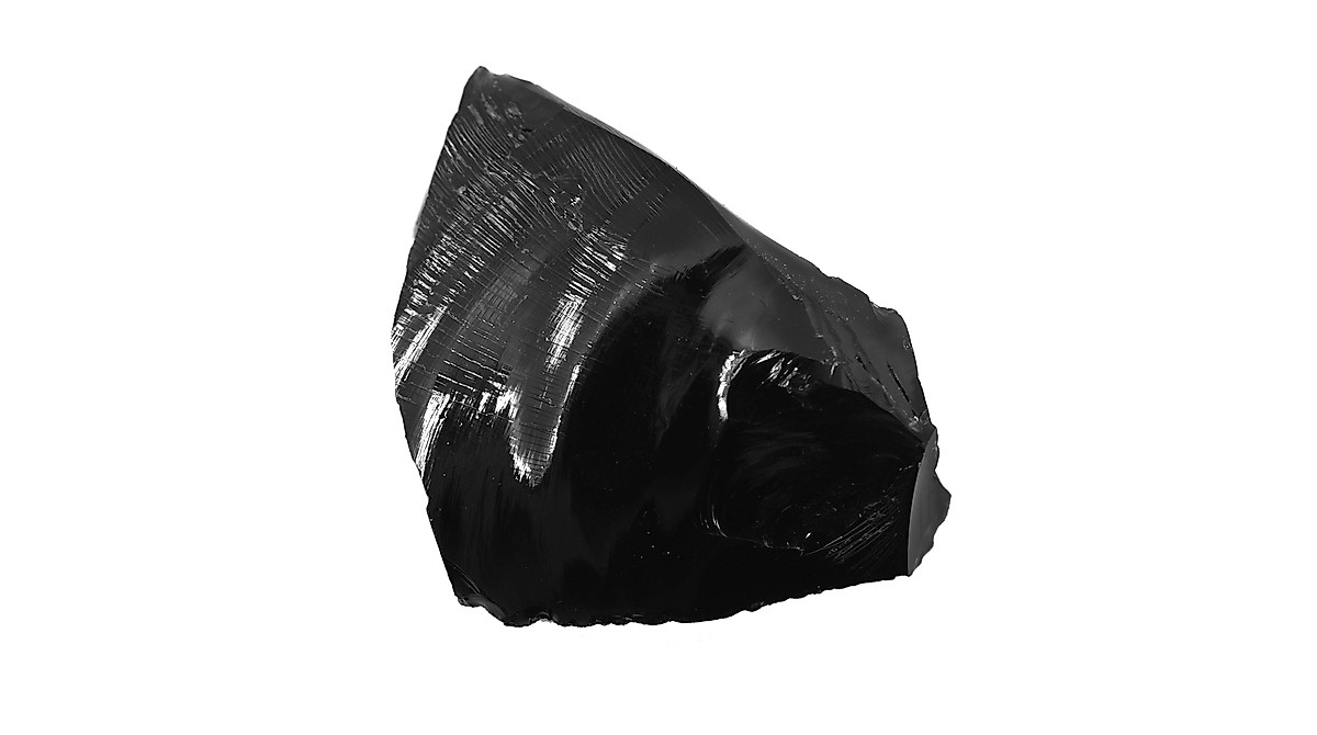 Raw Obsidian Specimen for Geology Classrooms & Collectors