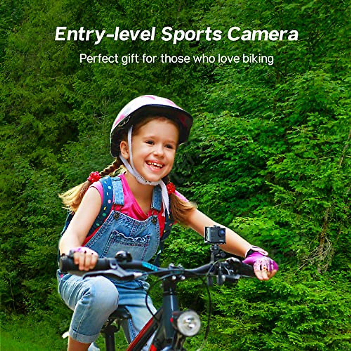 Action Camera 4K WiFi - 40M Waterproof Underwater Camera Motorcycle Helmet Camera Support 128G TF Card for Diving Riding Hiking,External Microphone, 2*Batteries and Mounting Accessories