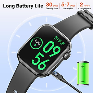 Smart Watch for Men Women(Answer/Make Call),1.95" Touch Screen Activity Tracker, IP68 Waterproof Fitness Watch with Heart Rate Sleep Pedometer Calorie Monitor, Smartwatch for Android and iOS Phones