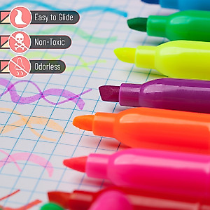 Mr. Pen Highlighters, Assorted Colors, Pack of 28