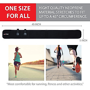 KAYLLE Belly Band Concealed Carry Holster - Neoprene Elastic Inside Waistband Gun Holster for Women Men - Fits Glock 17 19 43 30s 23 26 22 23 9mm Ruger Sig Sauer Bodyguard Springfield S&W M&P (Right)