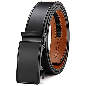 CHAOREN Leather Ratchet Belt Men - Customizable Fit, Effortless Style (35mm)
