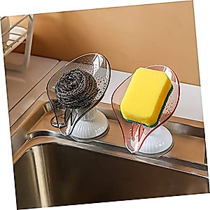 LIGHTAOTAO 2pcs Soap Box Plastic soap Dish Suction Cup soap Holder Water draining soap Dish Compact soap Rack Bathtub Trays for tub Foam Hand soap Dispenser Wall Soap Dispenser Tray Storage