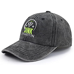 Guaxupe Pickleball Gifts for Women Men, Funny Pickleball Sports Baseball Cap for Pickle Ball Lovers, Adjustable Washed Cotton Embroidered Dink Responsibly Retirement Hat