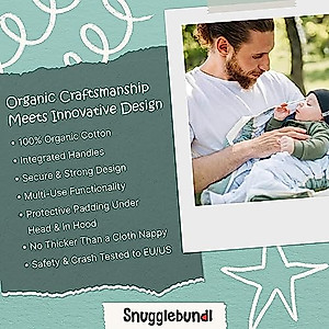 Snugglebundl – Move Without Waking | Organic Cotton | Best Baby Travel System | Elective C-Section (Baby Bumble, Lightweight, Baby Haze)