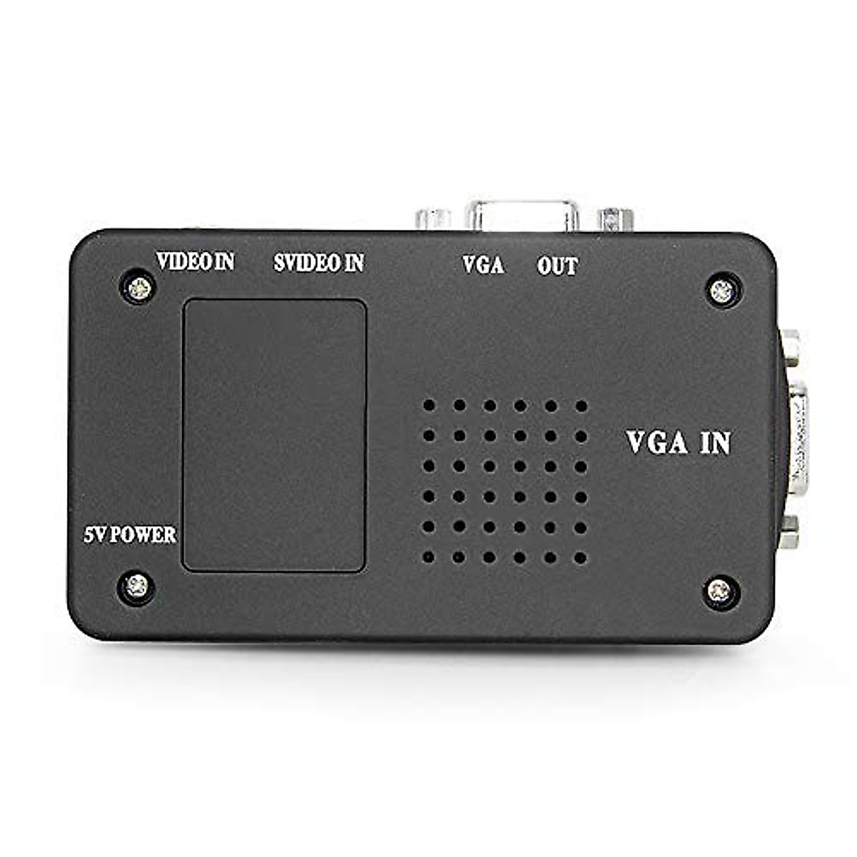 M MAKETHEONE RCA to VGA Adapter, Composite AV S-Video RCA Input to VGA Female Output Converter, Transfer Video Graphic Signal from CCTV PC Laptop DVD DVR VCR TVBox to VGA Monitor Projector Computer