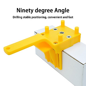 INDPROD Handheld Dowel Jig 15pcs,Pocket Hole Jig Kit for woodworking,3 Metal Bushing Sizes 6mm 8mm 10mm,Hole Screw Jig Positioner,Punch Locator Includes Removable Dowels Hex Key Self-Centering Pins