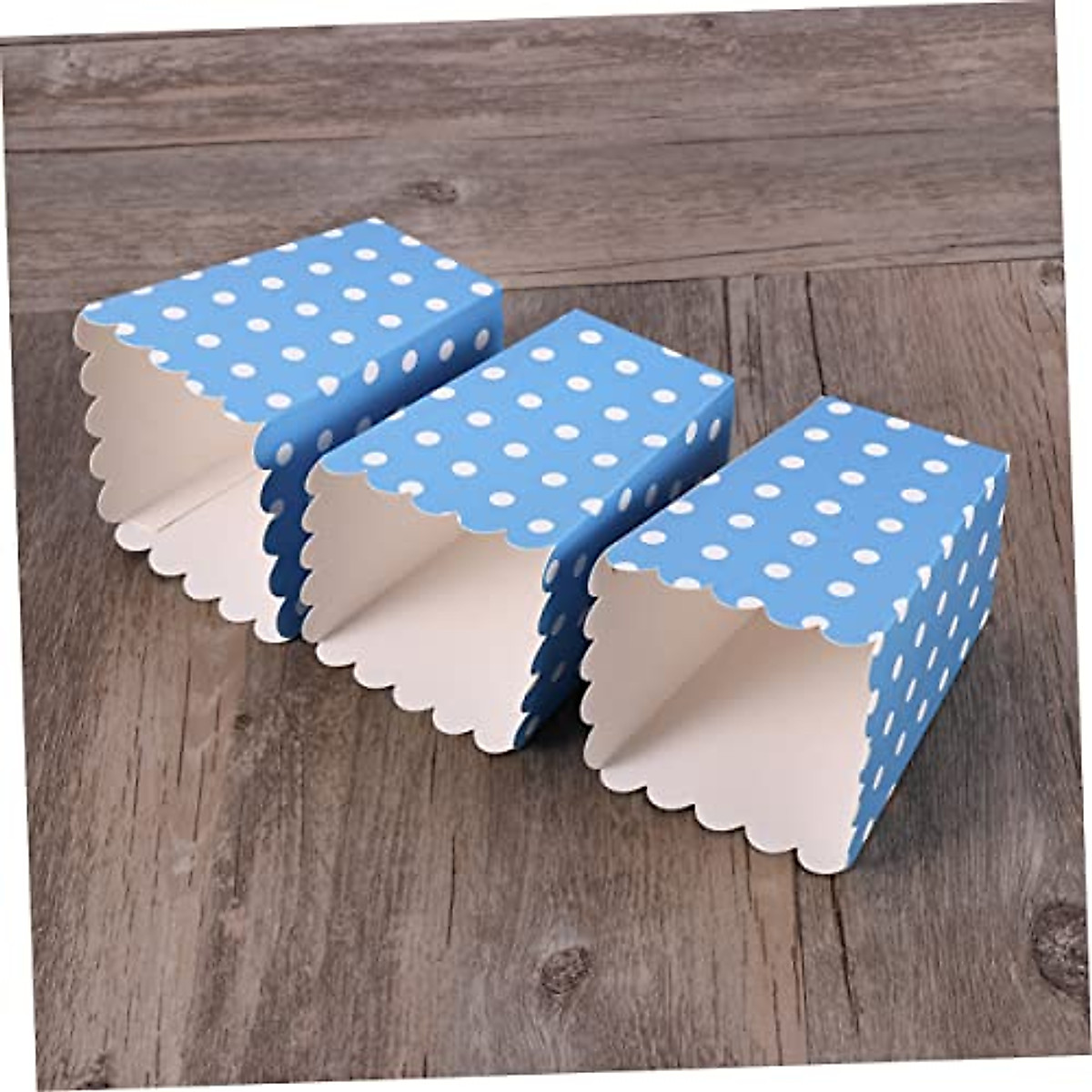 SAFIGLE 24pcs Popcorn Boxes Disposable Containers Party Decoration Supplies Dot Design Snack Box Paper Popcorn Buckets Chicken Popcorn Box Foldable Party Popcorn Cups