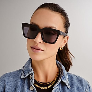 Le Specs Women's Weekend Riot Sunglasses, Matte Black, One Size