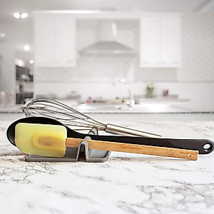 Handy Gourmet 4-Slot Silicone Utensil Rest Drip Pad for Stovetop