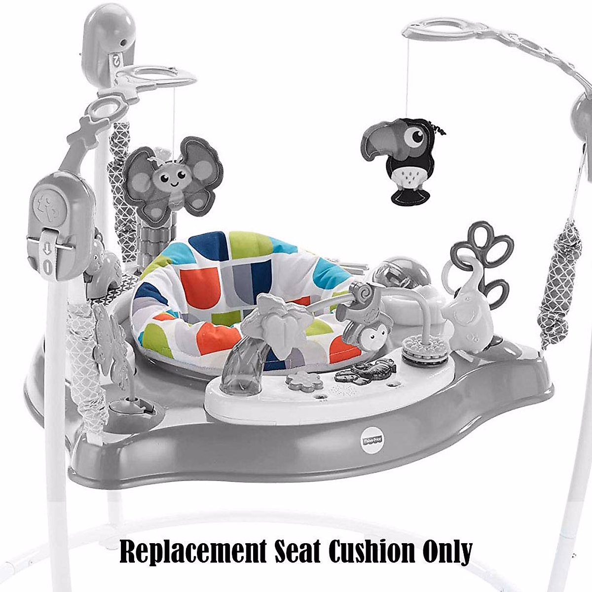 Replacement Pad for Fisher-Price Jumperoo - FVC13 ~ Color Climbers Print ~ Replacement Seat Cushion