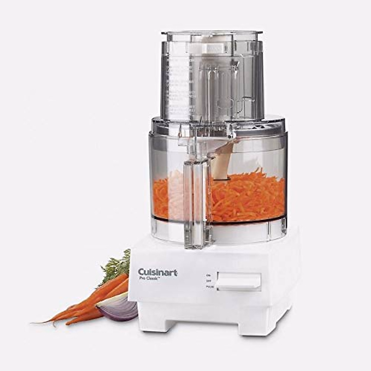 7 Cup Food Processor by Cuisinart, 600-Watt Motor, White, DLC-10SYP1 & DLC-DH Disc Holder, White