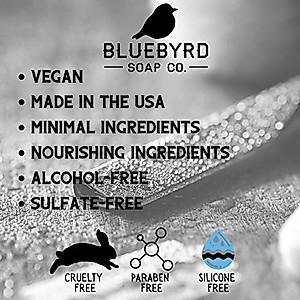BLUEBYRD Soap Co Artisan Handmade Men's Soap Bars Set of 6, Masculine Scented Fragrance Man Bar Soaps Variety Pack 6, Natural Exfoliating Men's Soap Gift for Dad | Sandalwood, Citrus Cedar Sage, Bay Rum, Deep Sea Pumice, Pine Soap Scrub (MENS)