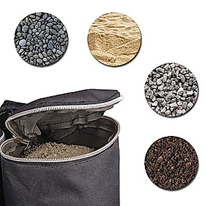 Goutime Canopy Weight Bags 4 x 40 lb for Pop Up Canopy Tent Legs, Gazebo Sand Bag Weights, Set of 4 Black (Upgraded)