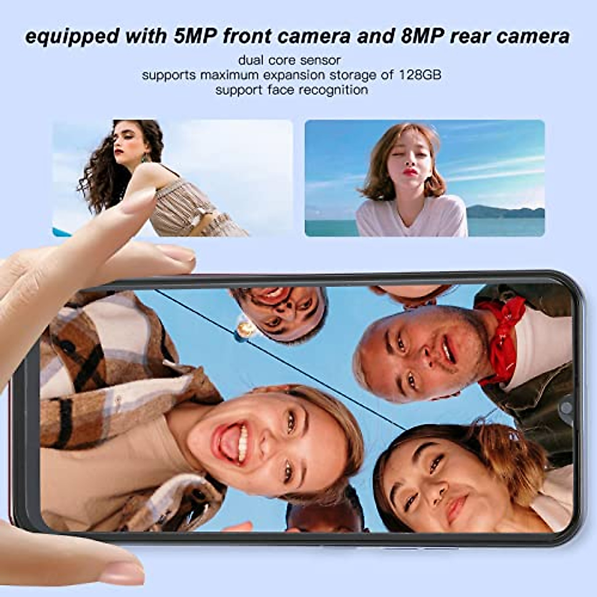 Airshi 6.52in Smartphone, RAM 4GB Mobile Phone 5MP Front Camera for Home (#1)