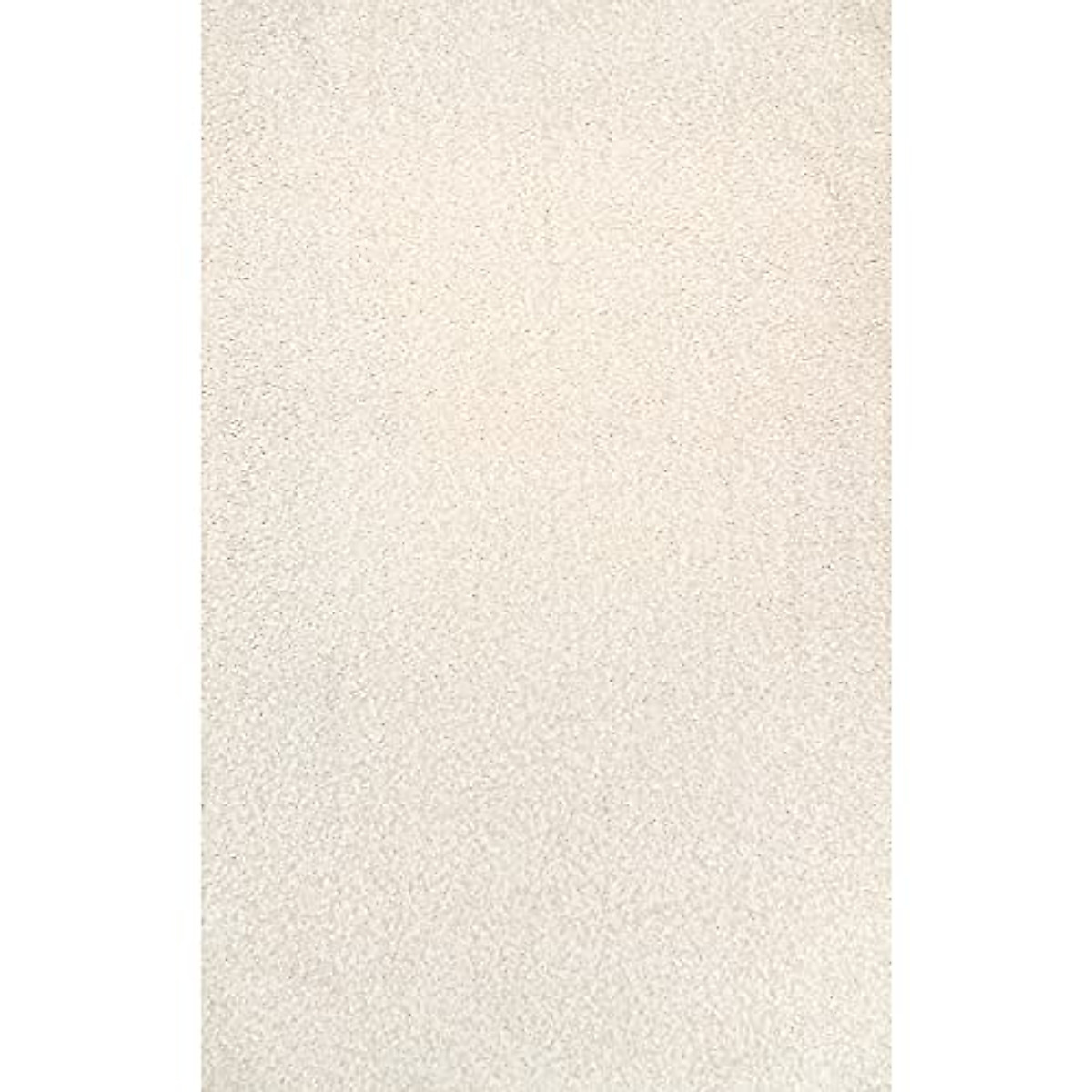 nuLOOM Marlow Machine Washable Soft Shaggy Faux Sheepskin Area Rug, 6' x 9', White