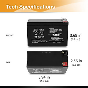 CASIL 12V 7AH CA1270 SLA Battery Replace GP1272 LC-R127R2P PX12072 WP7.2-12 Sunbright 6-FM-7.0