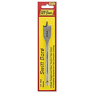 IVY Classic 10712 3/4 x 6-Inch Swift Bore® Wood Spade Bit, High-Carbon Steel, 1/Card