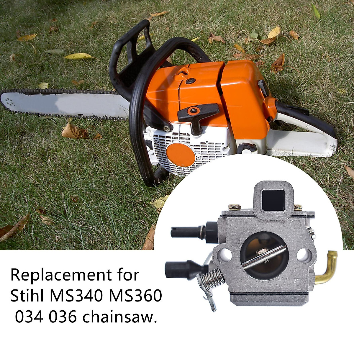 munirater Carburetor Replacement for MS340 MS360 034 036 Chainsaw Parts 1125 120 0651 Replacement for Zama C3A-S31A 1125 120 1612
