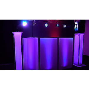 Rockville Battery PAR 50 Black, 10 Pack Rechargeable RGB Wash Lights with Charging Flight Case, Includes RF Remote, 10 Hour Battery Life, Perfect for Events, Parties & DJ Gigs