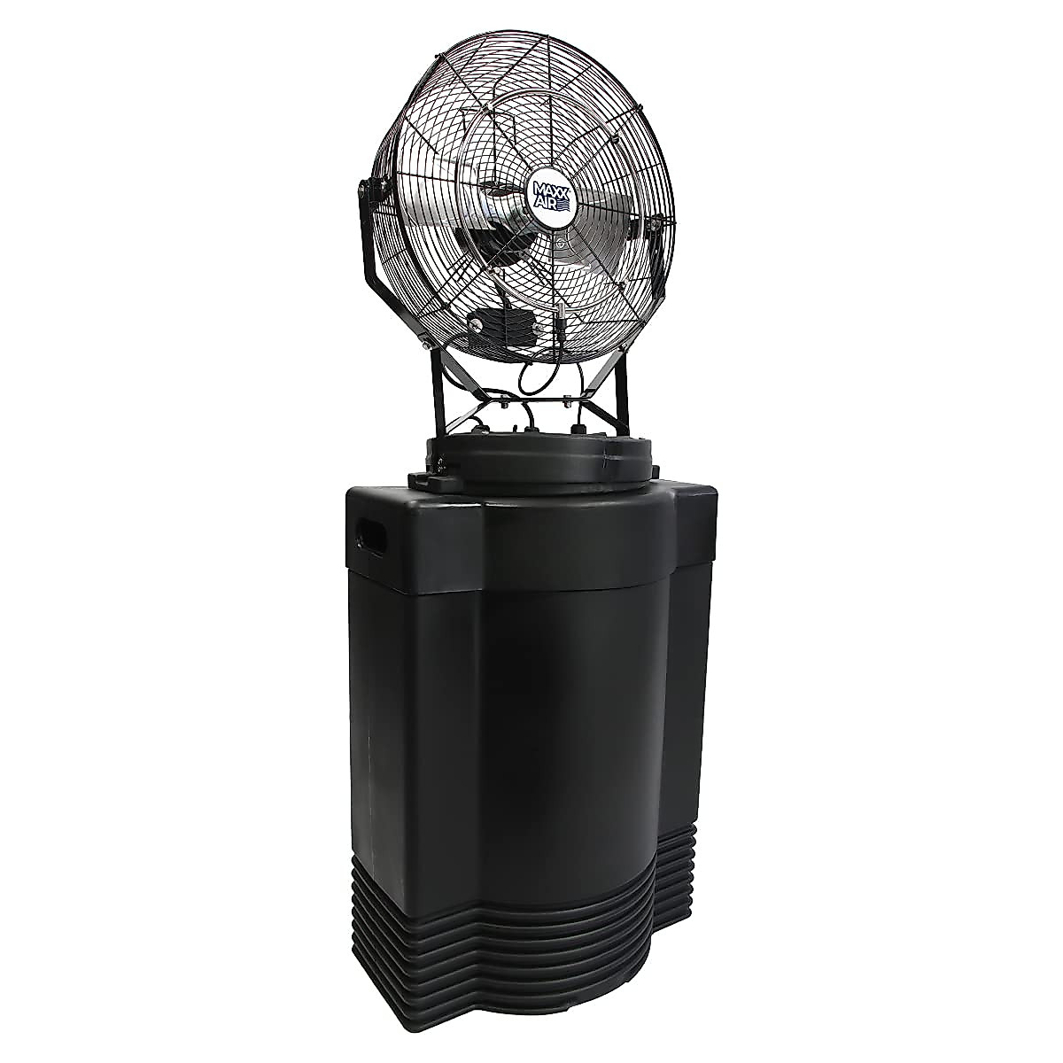 Maxx Air Premium Misting Fan w/Standalone Tank, Swamp Cooler for Commercial, Residential, Athletic Use (Mid Pressure 18")