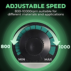 Flyrivergo Jewelry Polisher, Bench Buffer, Adjustable Variable Speed Polishing & Buffing Machine, with 2 Cotton Wheels and 2 Abrasive Fiber Wheels for Jewelry, Wood, Silver, Dental, Metal, Jade 110V