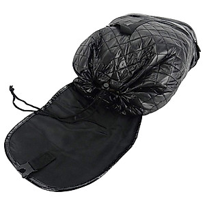 Closeout Services Corp. Bella Mia Uptown Day Pack - Stylish Black Quilted Body with Comfortable Backpack Straps, Perfect for Everyday Adventures and Chic Urban Exploration