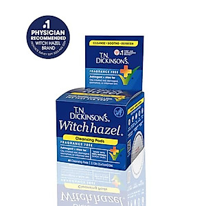 T.N. Dickinson's Witch Hazel Cleansing Pads, 60 Count