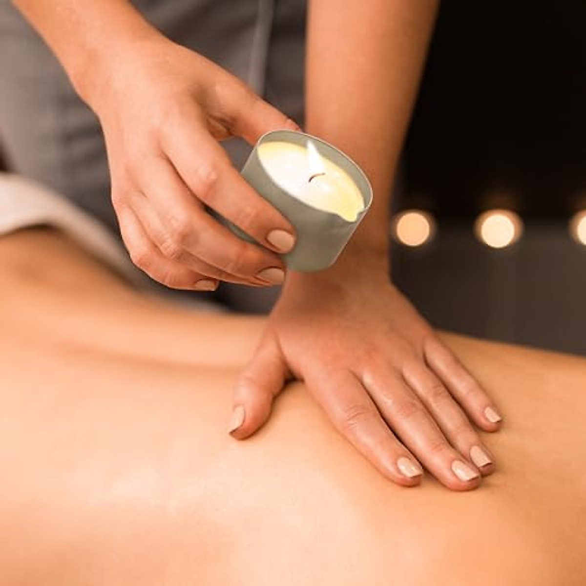 Massage Oil Candle for Pure Relaxation and Home SPA - Vegan Moisturizing Body Oil - Hydrating Skin Care with Essential Oils (6.76oz)