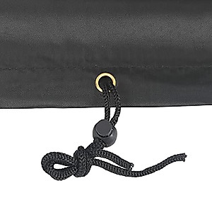 GasSaf Smoker Cover, 30 inch Masterbuilt Smoker Cover, Heavy Duty Waterproof Smoker Grill Cover 18" L x 17" W x 30" H, Black