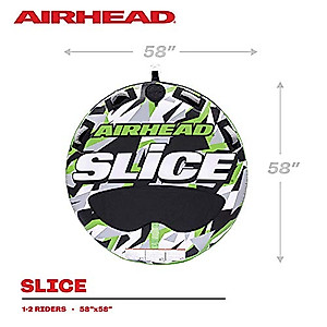 Airhead Slice, 1-2 Rider Towable Tube for Boating