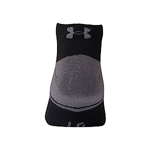 Under Armour Adult Resistor 3.0 Low Cut Socks, Multipairs, Black/Graphite (6-Pairs), X-Large