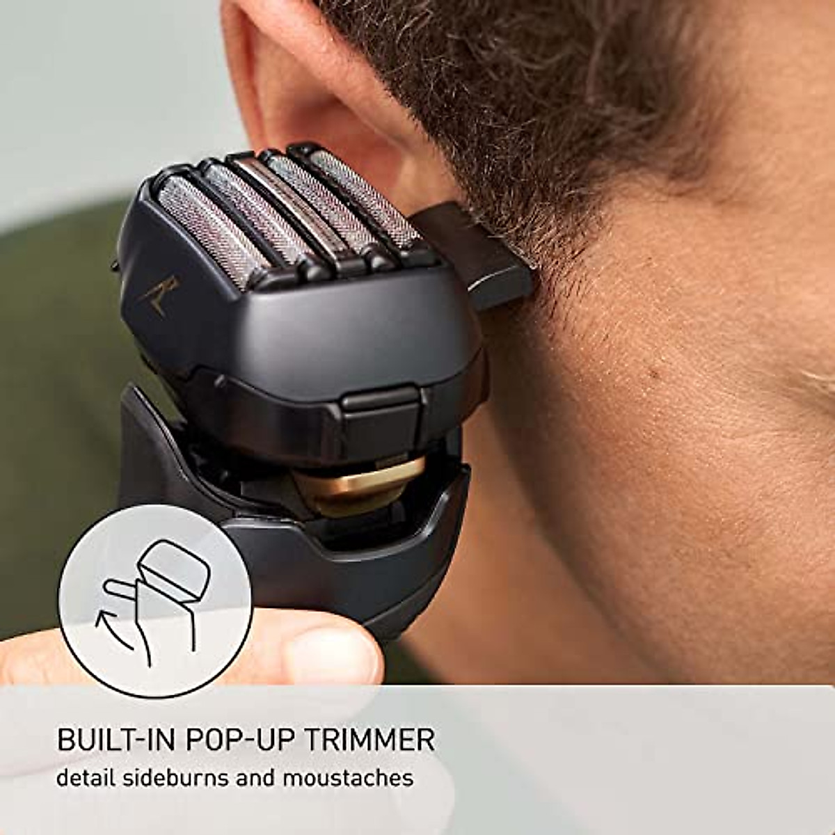 Panasonic ARC5 Electric Razor for Men with Pop-up Trimmer, Wet Dry 5-Blade Electric Shaver with Intelligent Shave Sensor and 16D Flexible Pivoting Head - ES-LV67-K (Black)