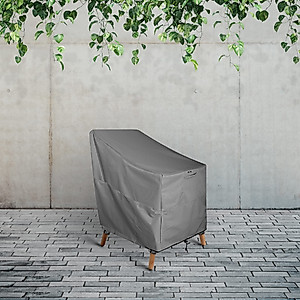 KHOMO GEAR - Patio Outdoor Furniture Chair Cover - Premium Heavy Duty - Grey