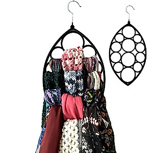 Petenina Scarf Hanger Organizer - Scarf Organizer for Closet - Scarf Hangers for Closet – Hijab Hanger Organizer – Space Saving Hijab Organizer, Scarves Hanger Organizer, Stole Hanger & More!
