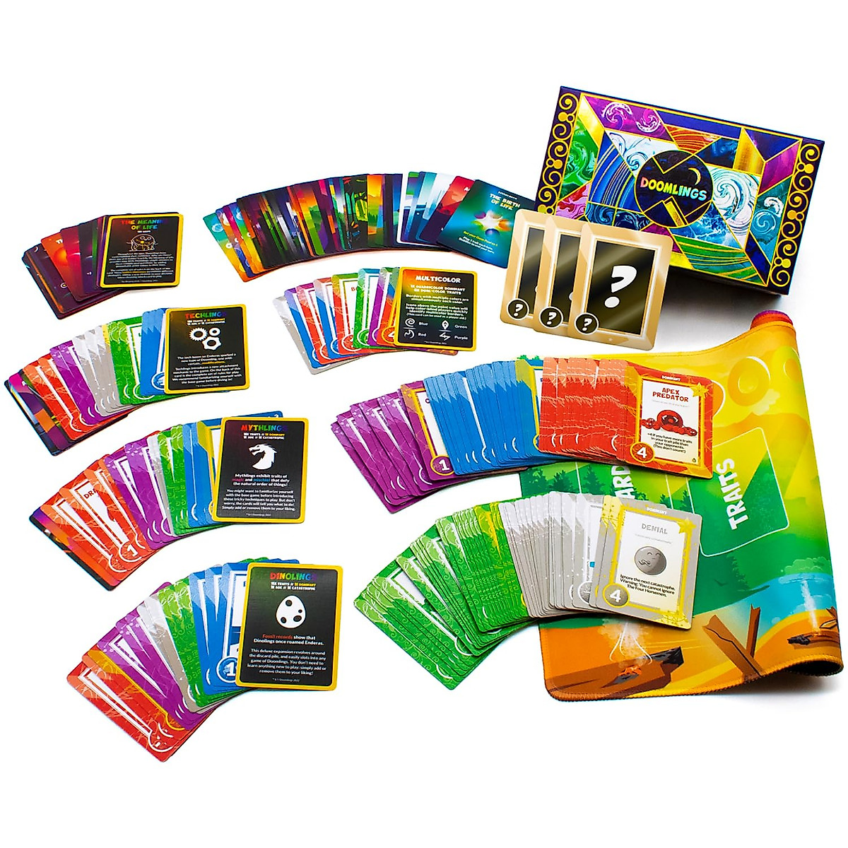 Doomlings Deluxe Bundle - Fun Family Card Game for Adults, Teens & Kids, Ages 10+, Includes Playmat, 5 Expansions & 3 Mystery Holofoils…