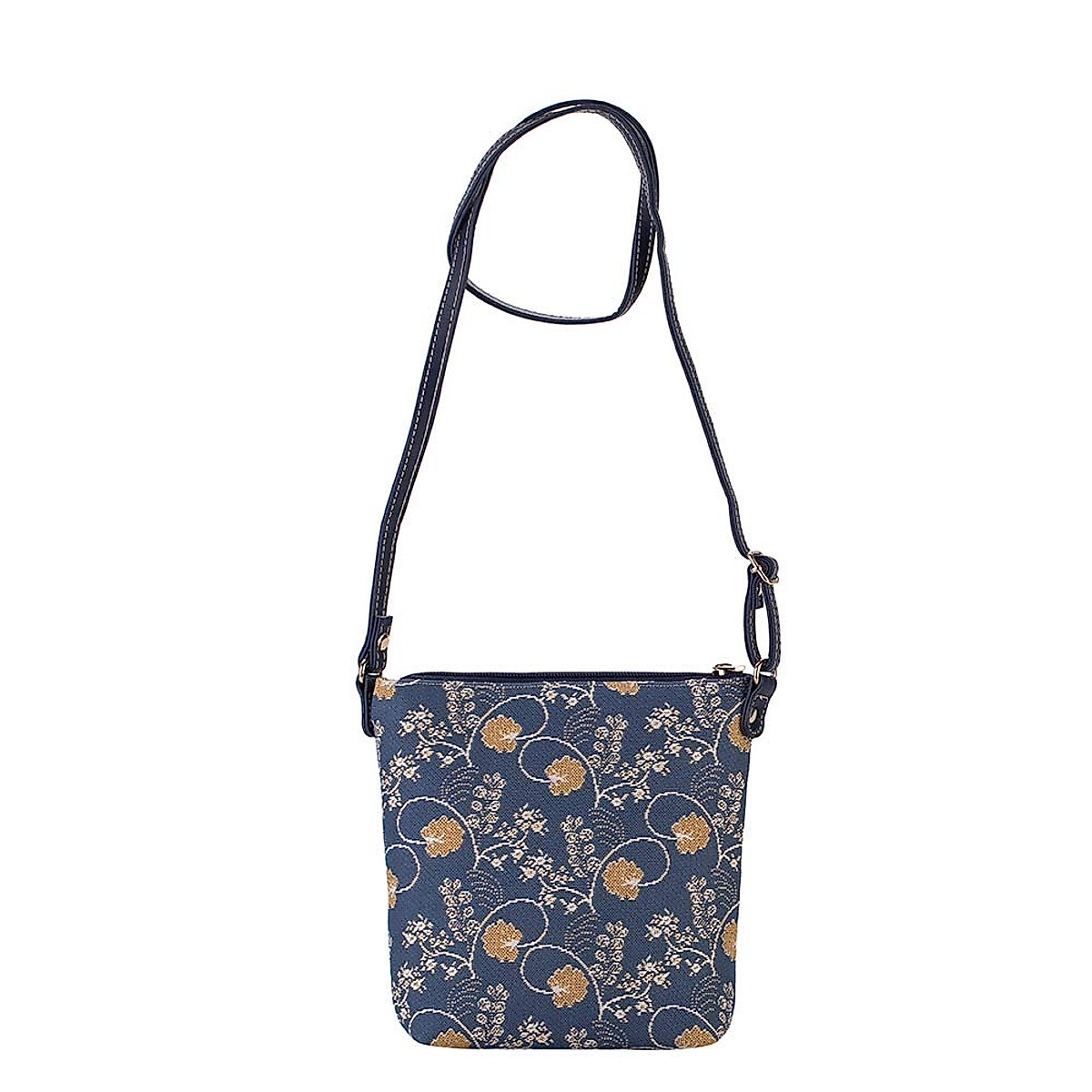 Signare Tapestry Small Crossbody Bag Sling Bag for Women with Jane Austen Design (SLING-AUST)