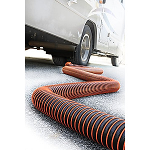 Camco RhinoEXTREME 20-Foot Camper/RV Sewer Hose Kit | Features TPE Technology for Abrasion Resistance and Crush Protection | Includes Pre-Attached Rhino Swivel Fittings (39867)